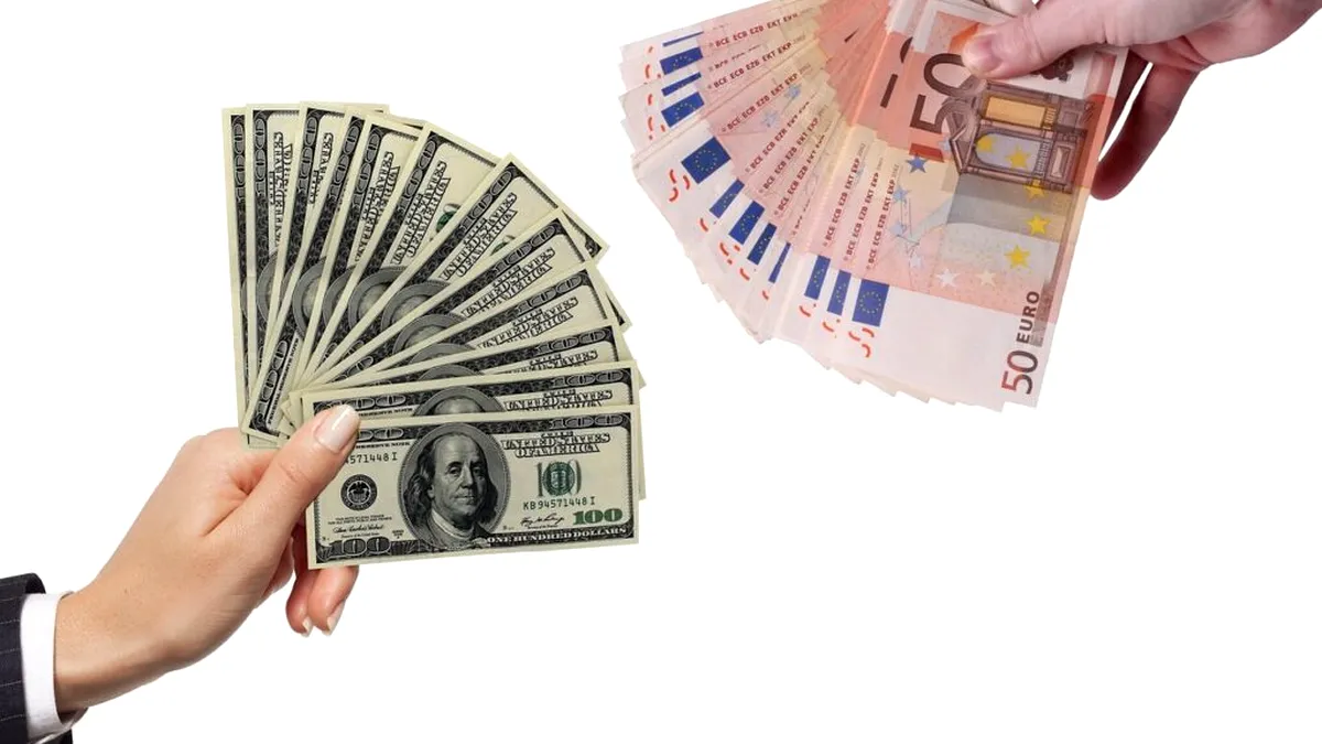 Cursul BNR: Euro, dolarul şi aurul, peste cursul mediu din acest an în raport cu leul